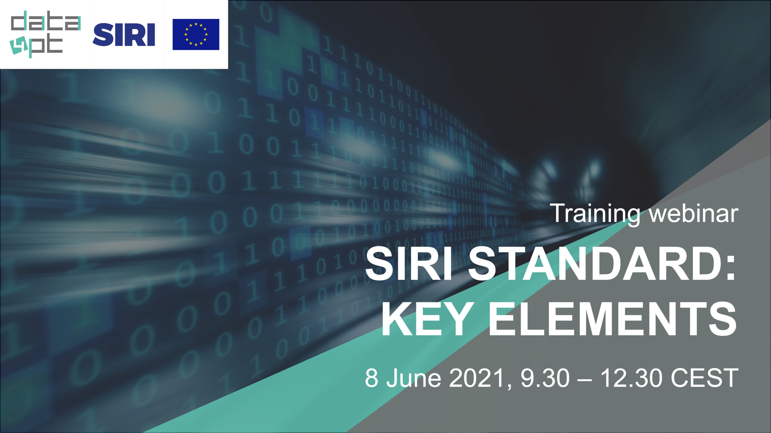 Training webinar 8 June: SIRI Standard - Key Elements - Data4PT